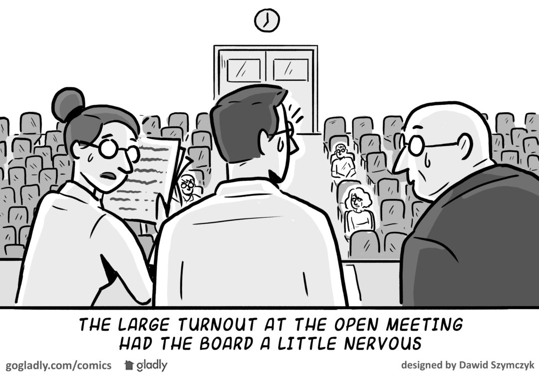 hoa-comic-board-meeting-low-attendance - Gladly