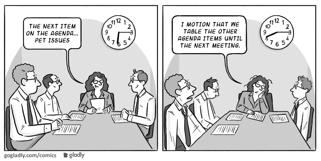 Time Management Cartoons Meeting